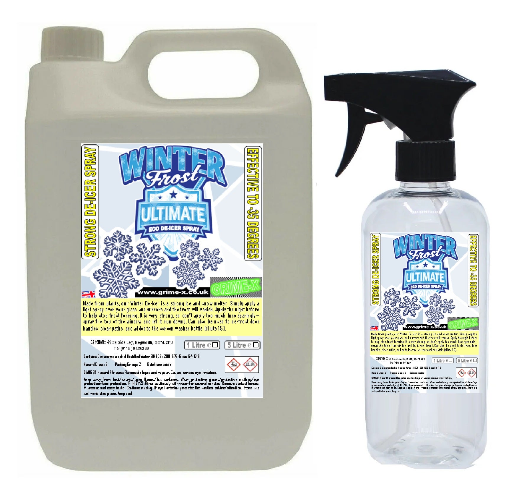 Frost De-Icer Spray Melts Ice Snow Biodegradable Non Toxic Spray or ...